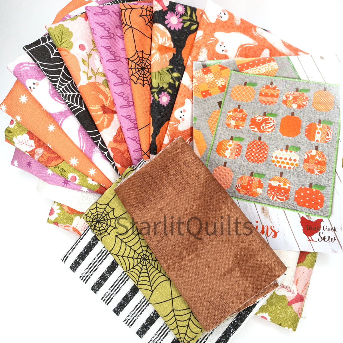 Mini Pumpkins Quilt Kit featuring Hey Boo Collection by Lella Boutique ...