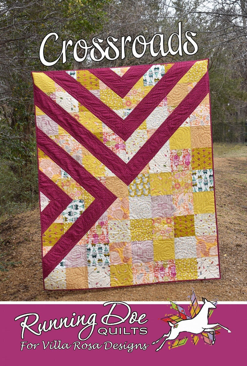 Crossroads Paper Quilt Pattern by Running Doe for Villa Rosa Designs V ...