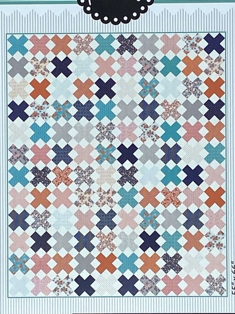 Crisscross Printed Quilt Pattern by April Rosenthal for Prairie Grass ...