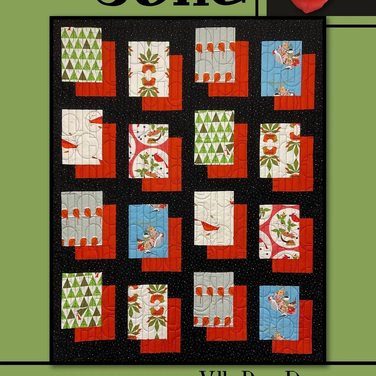 Jolie Pattern Card by Villa Rosa Designs finished size 45" x 52 ...